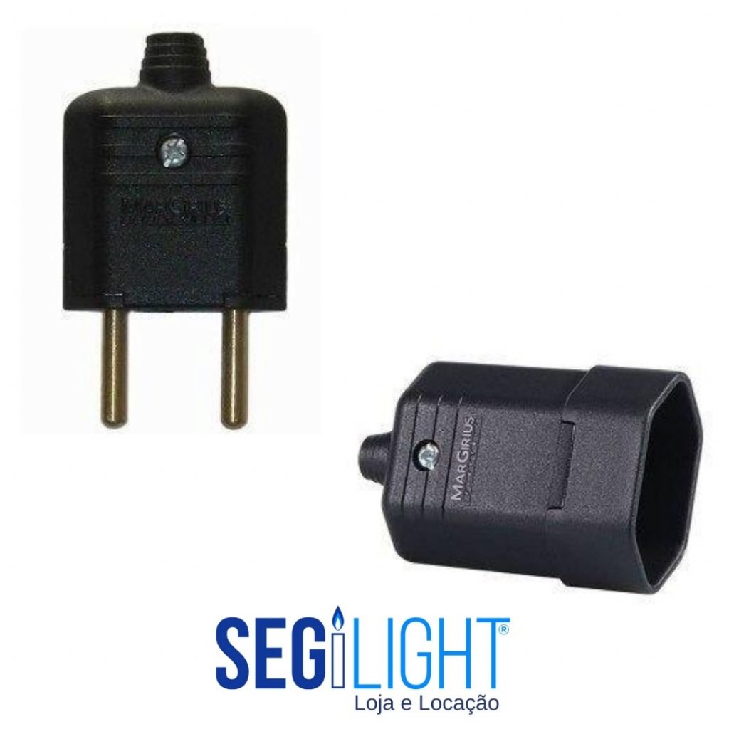 Plugue 20A 3 Pinos - SEGíLIGHT - Loja e Locação